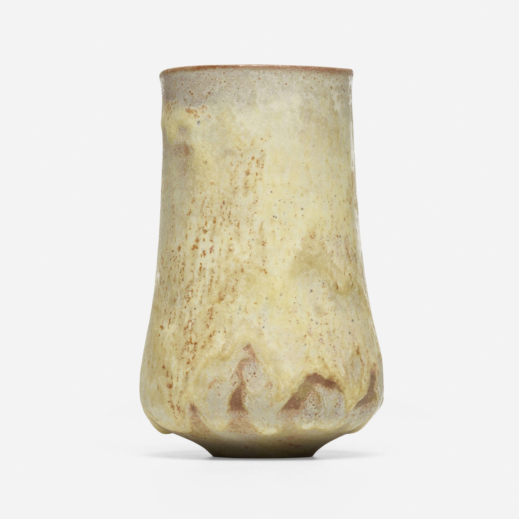 Otto & Gertrud Natzler | Vase form with lip (1961) | MutualArt