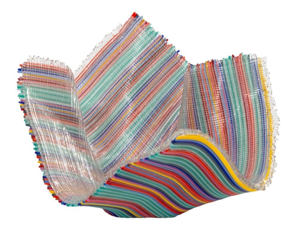 Carole Perry | Carole Perry Fused Glass Bowl | MutualArt