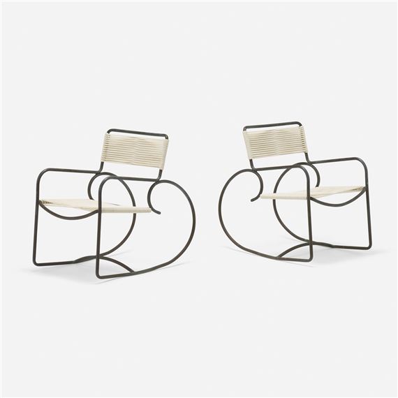Walter Lamb | Rocking chairs model C-5701, pair (Circa 1955) | MutualArt