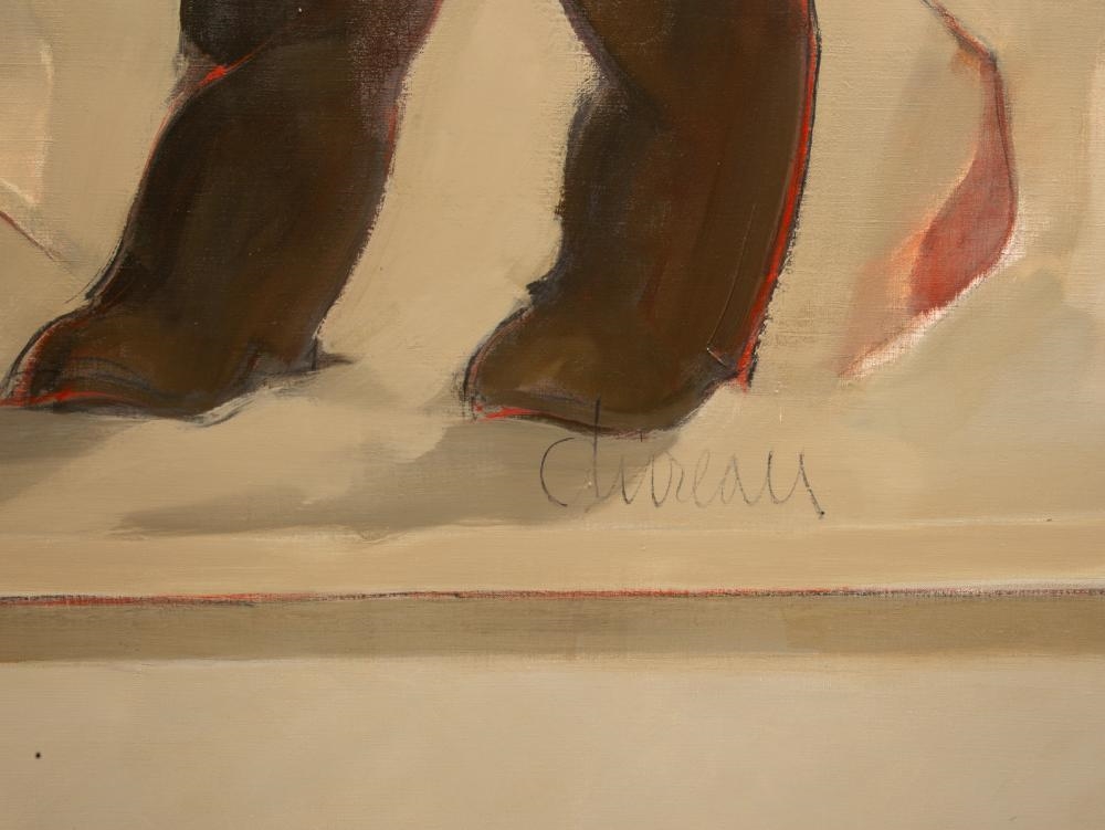 George Valentine Dureau | Man Standing beside a Tripod | MutualArt