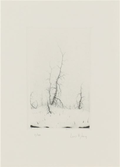 Lars Nyberg | SNOW & BUSHES | MutualArt