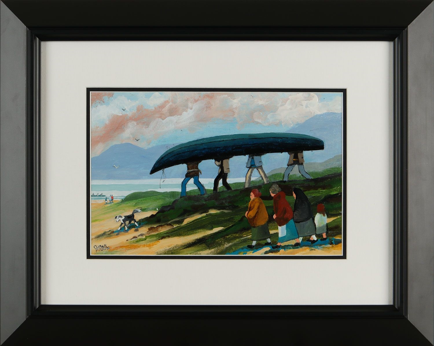 Cupar Pilson | LAUNCHING THE CURRAGH, KILLARY HARBOUR | MutualArt