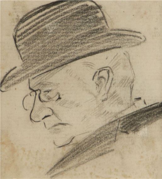 William Conor | MAN IN A BOWLER HAT | MutualArt