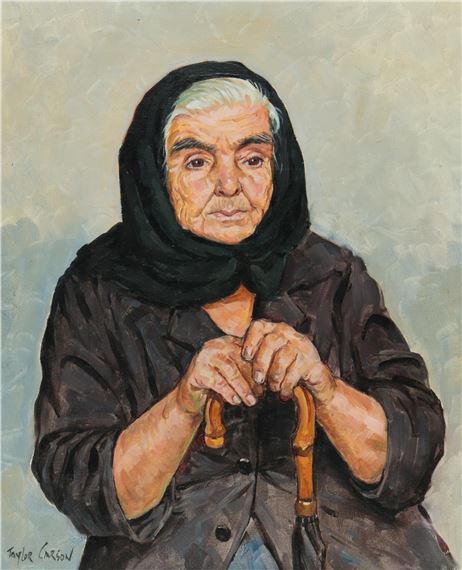 Robert Taylor Carson | OLD WOMAN, CORFU (1976) | MutualArt