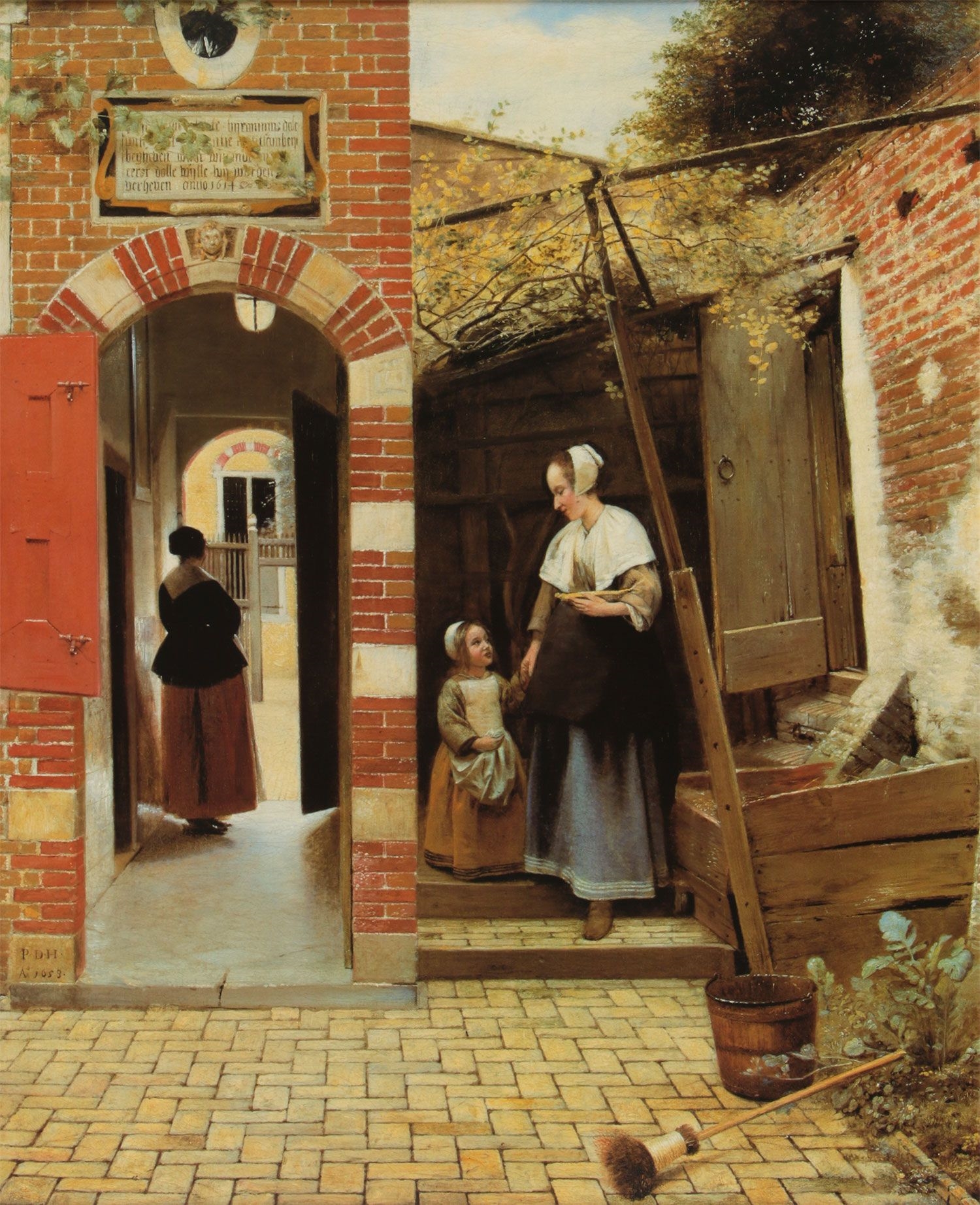 Pieter de Hooch | A Dutch Courtyard (1659 - 1660) | MutualArt