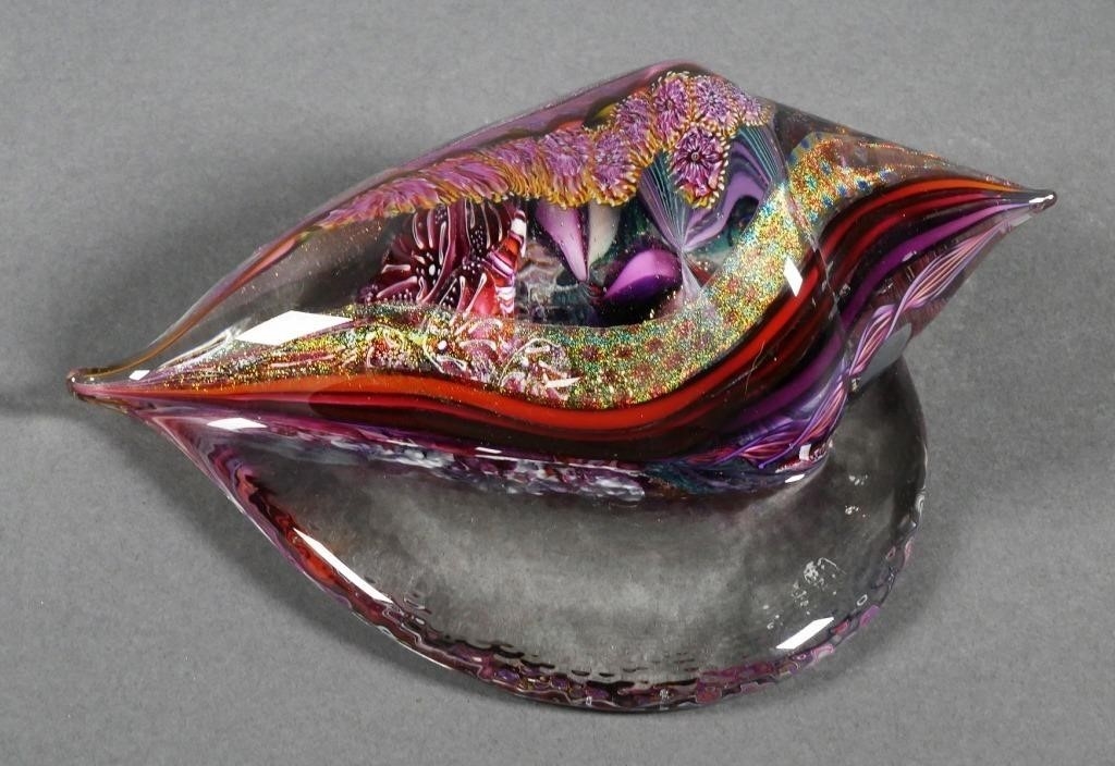 James Nowak | James NOWAK Art Glass Shell Sculpture | MutualArt