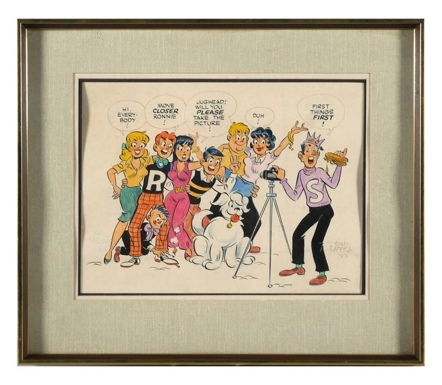 Tom Moore | Original Tom Moore ARCHIE Comic Drawing (1983) | MutualArt