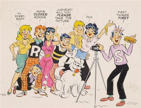 Tom Moore | Original Tom Moore ARCHIE Comic Drawing (1983) | MutualArt