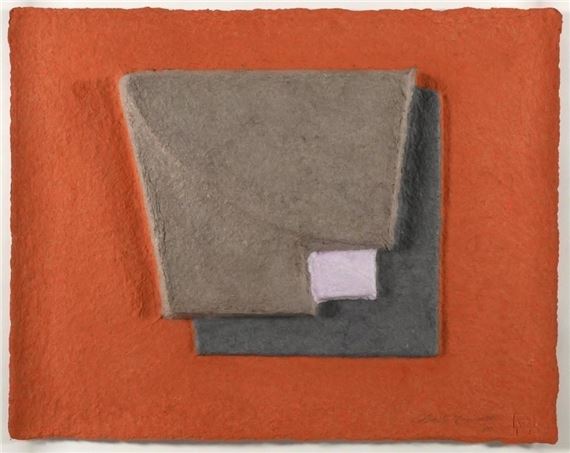 Charles Hinman | Large cast paper relief with deckled edges (1981 ...