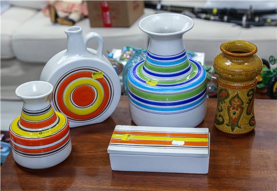 Rosenthal Netter | Five Pieces of Rosenthal Netter Art Pottery (Late ...