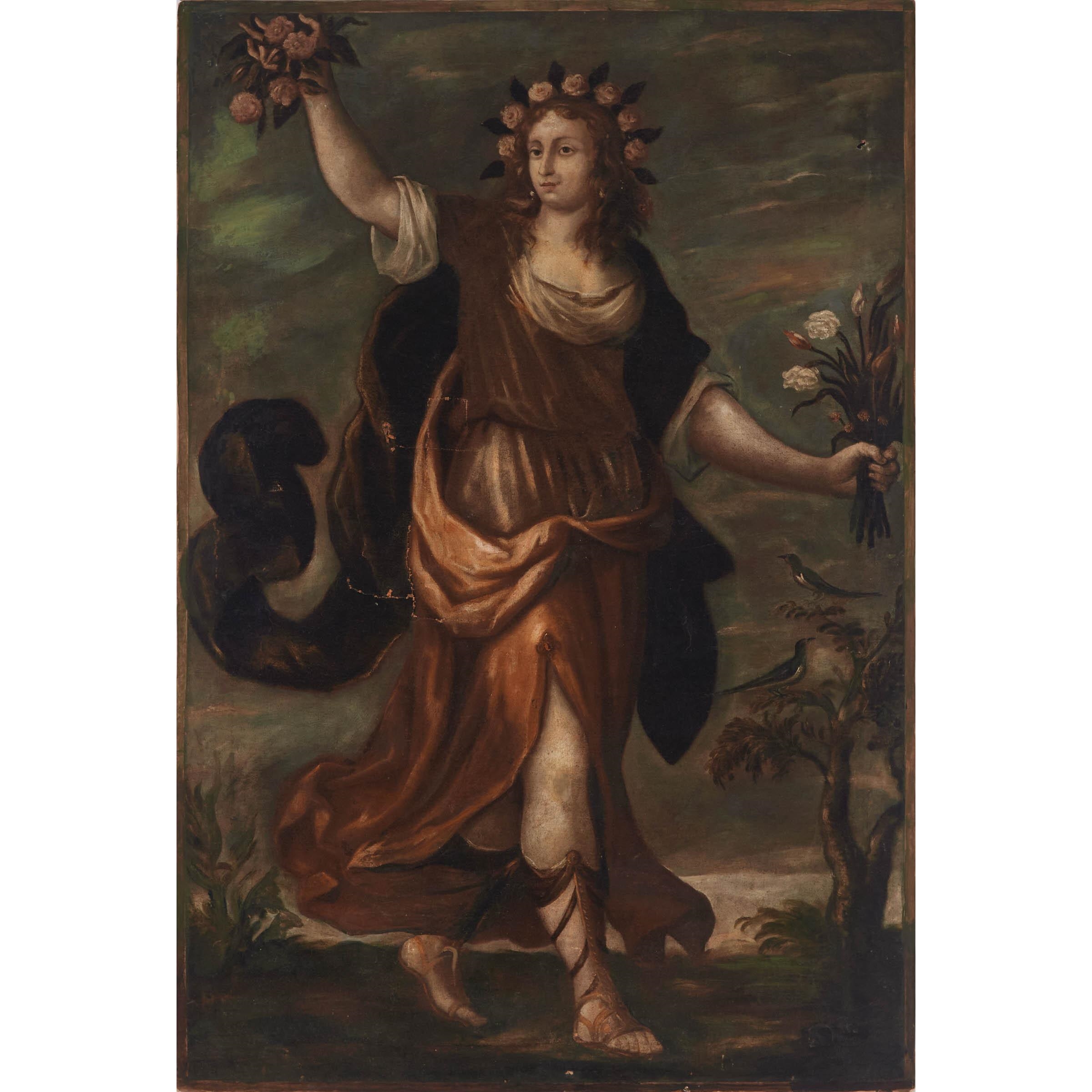 Titian | THE GODDESS FLORA IN A LANDSCAPE | MutualArt