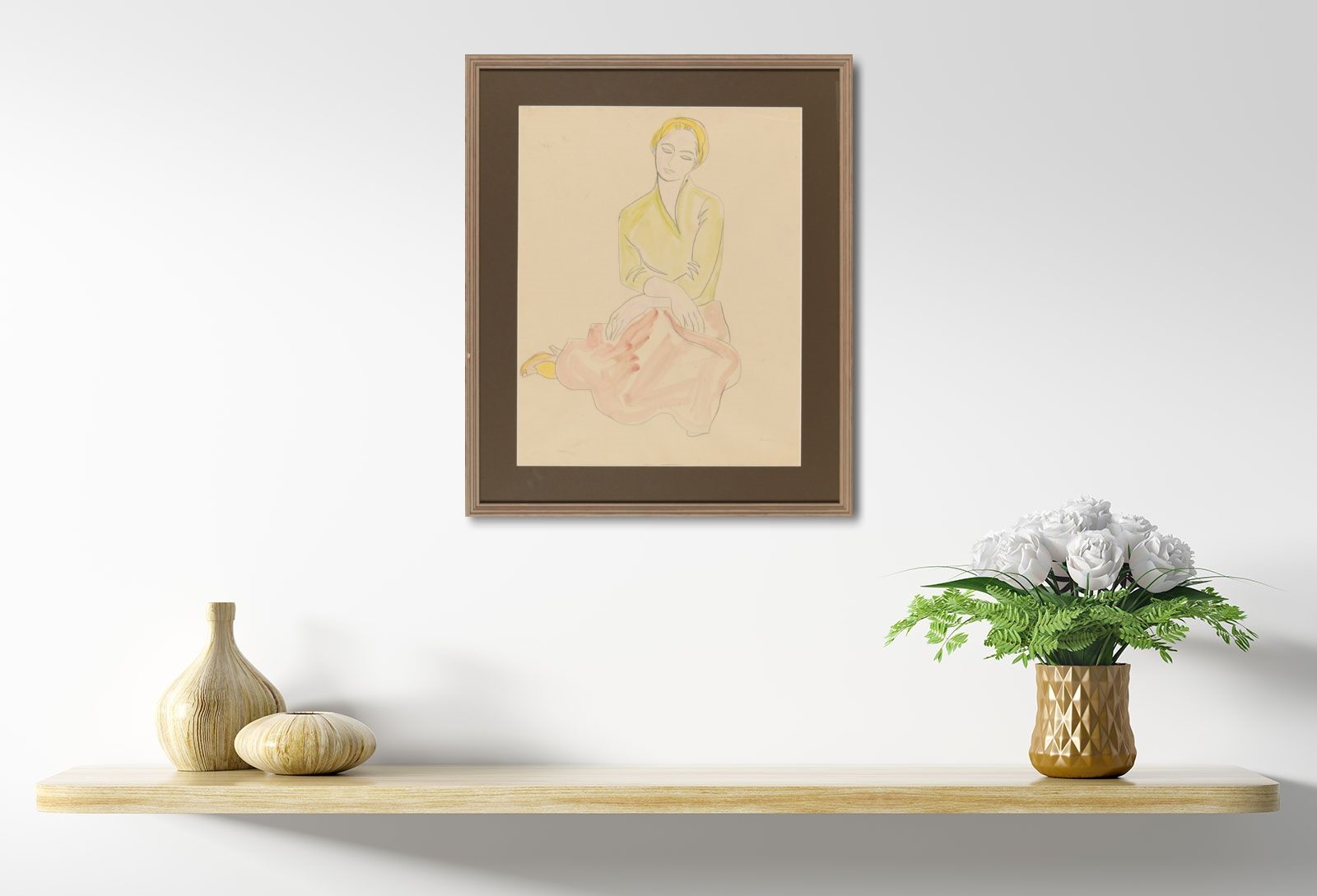 Elizabeth Rivers | SEATED FEMALE FIGURE | MutualArt