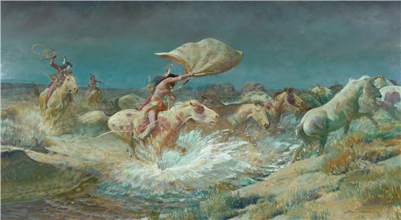 John Ford Clymer | Prairie Raiders | MutualArt