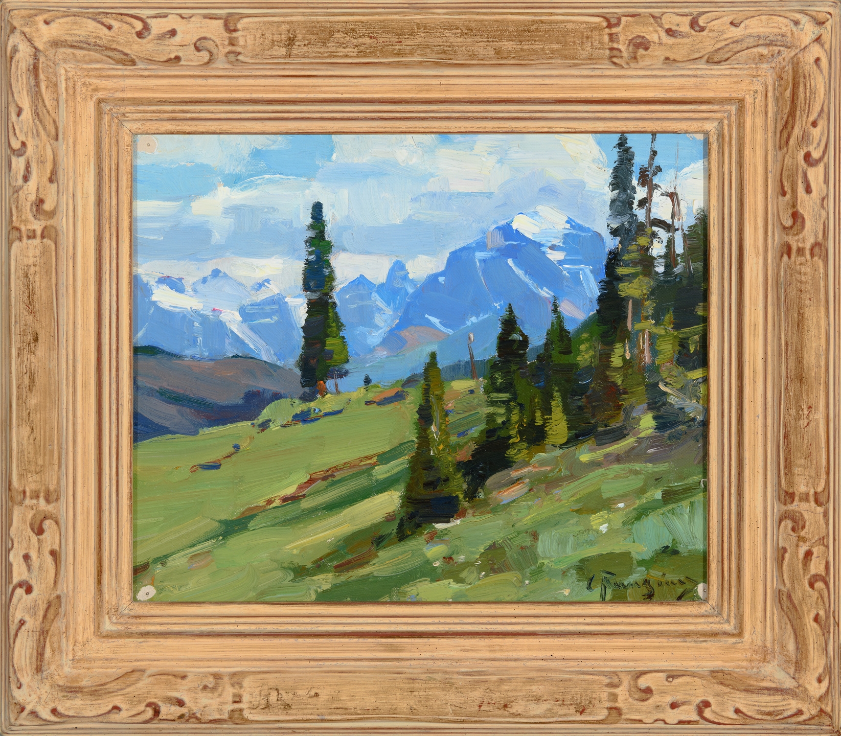 Carl Clemens Moritz Rungius | Mt. Temple and the Ten Peaks | MutualArt