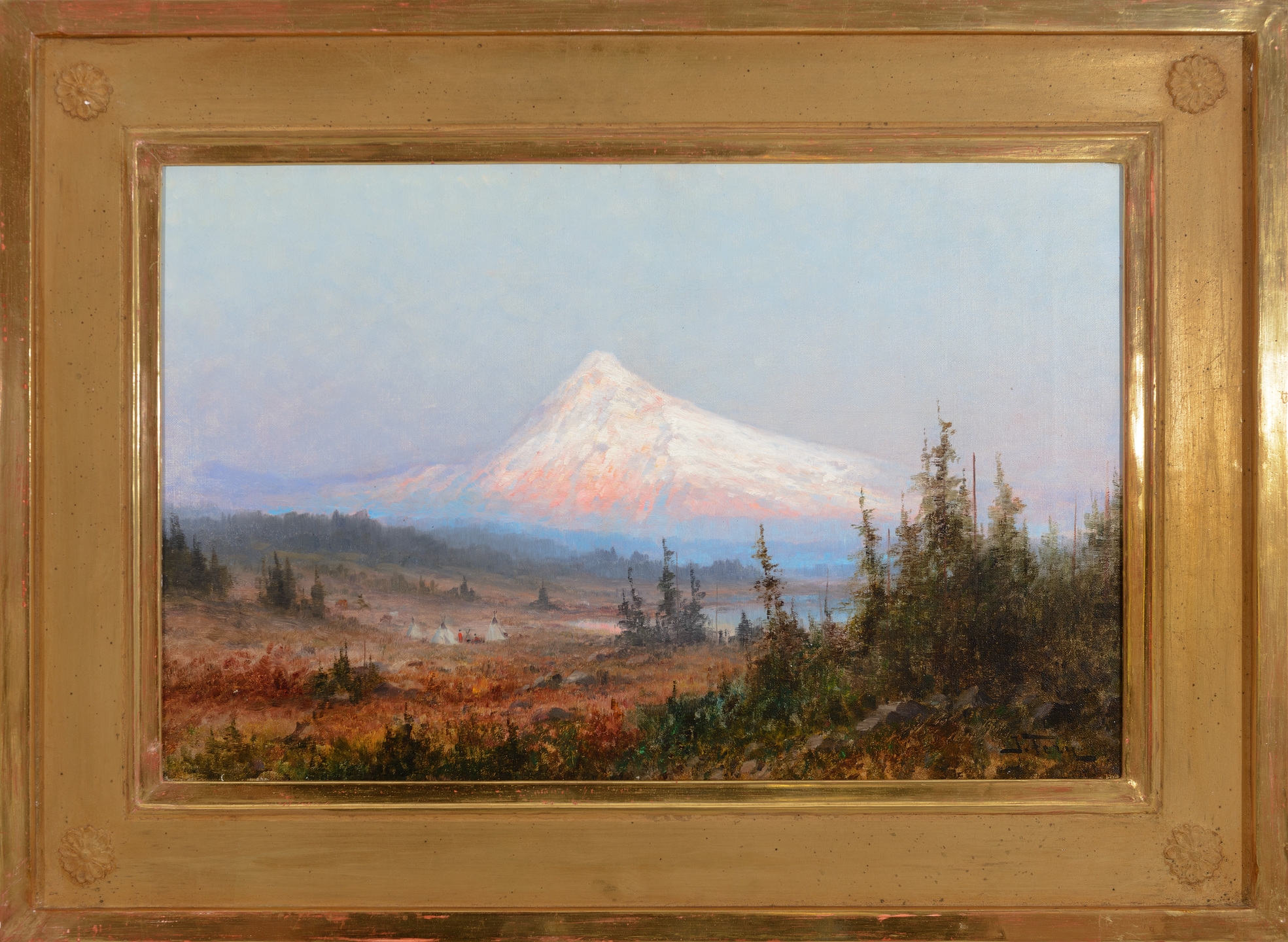 John Fery | Indian Encampment at Mt. Hood | MutualArt