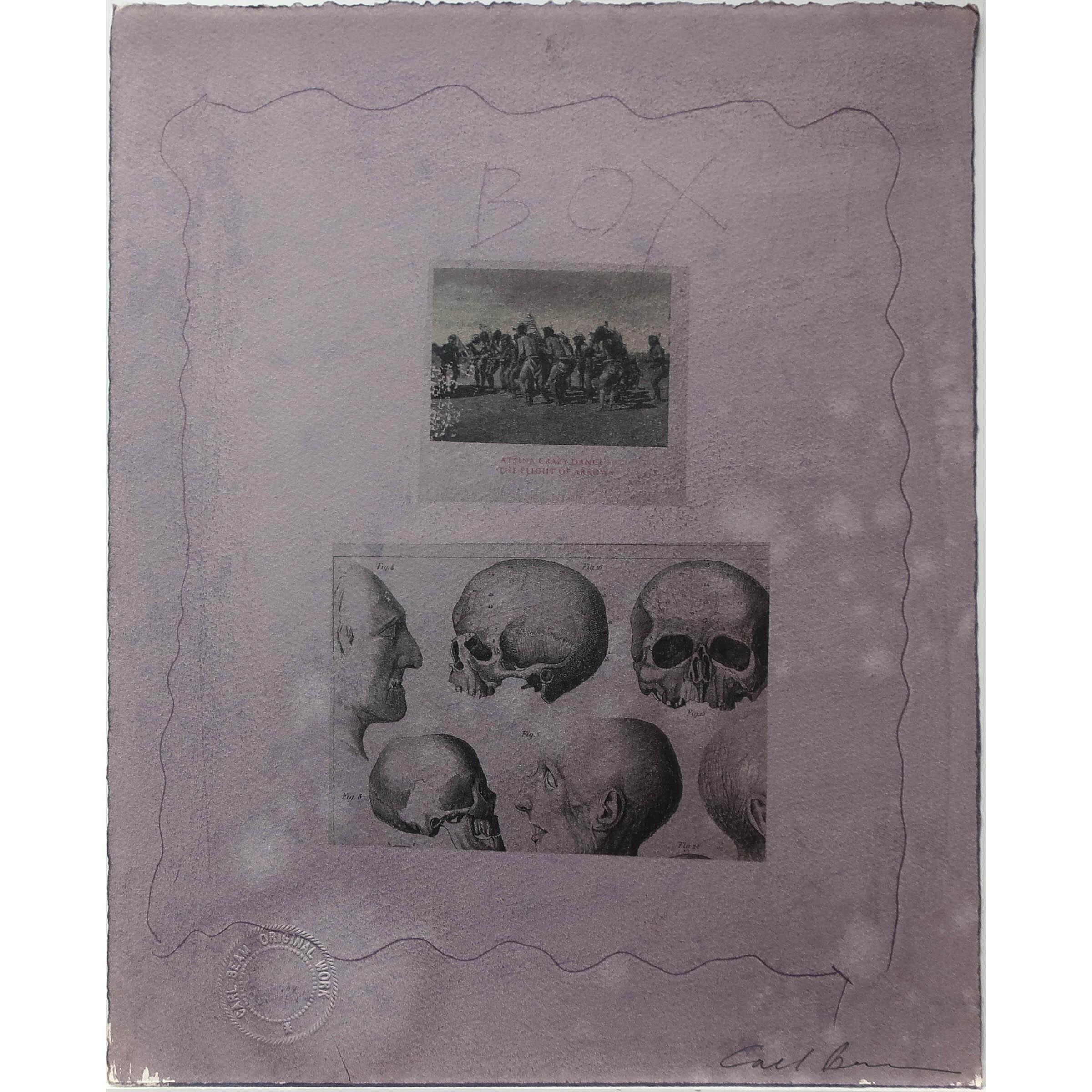 Carl Beam | CARL BEAM (CANADIAN, 1943-2005), ATSINA CRAZY DANCE/HEAD ...