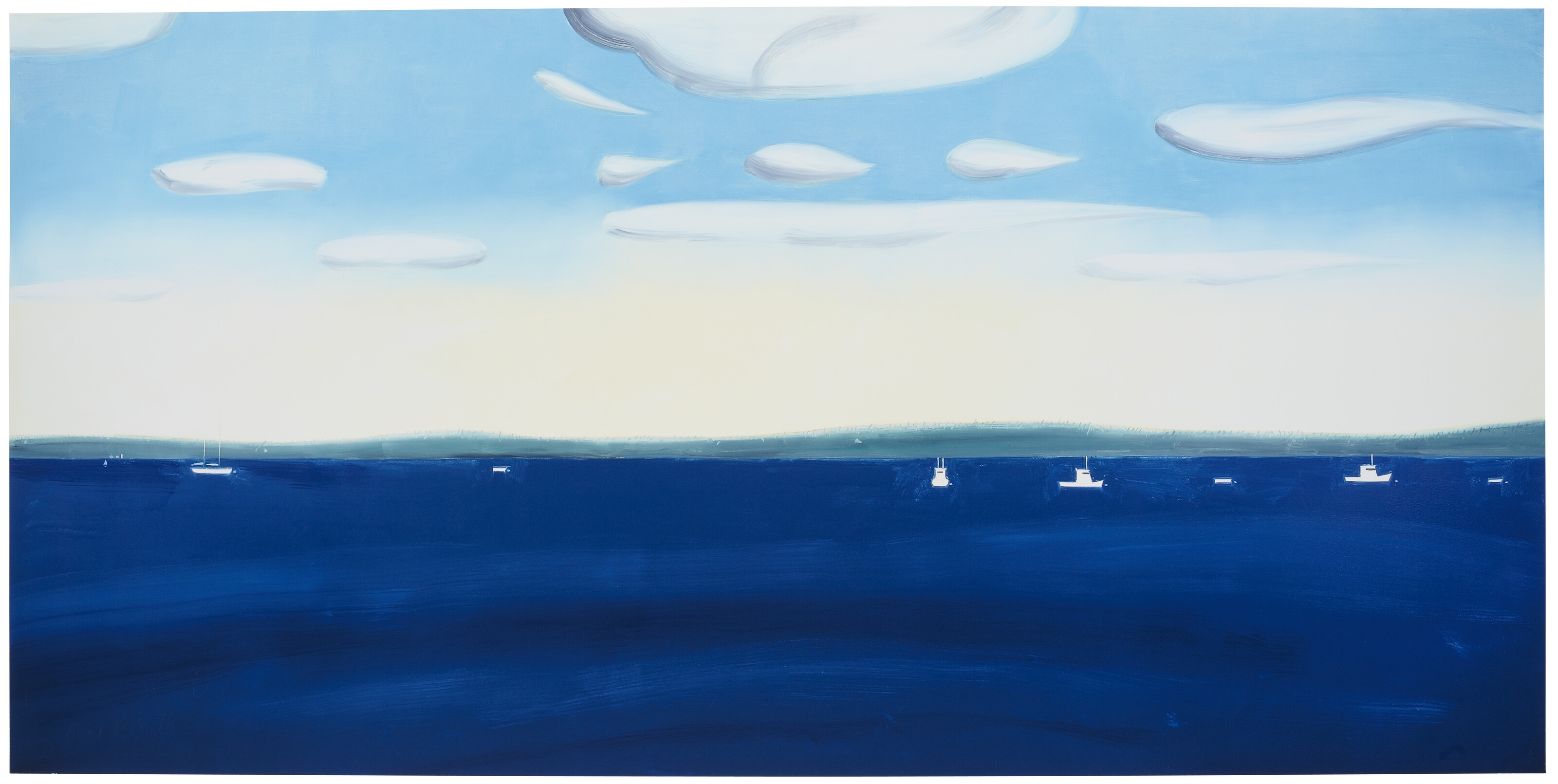 Alex Katz | Self-Portrait (Passing) (1990) | MutualArt