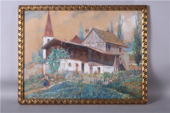 Georg Janny | 2 Works : Winterabend (Evening in winter) ; Sommernacht ...