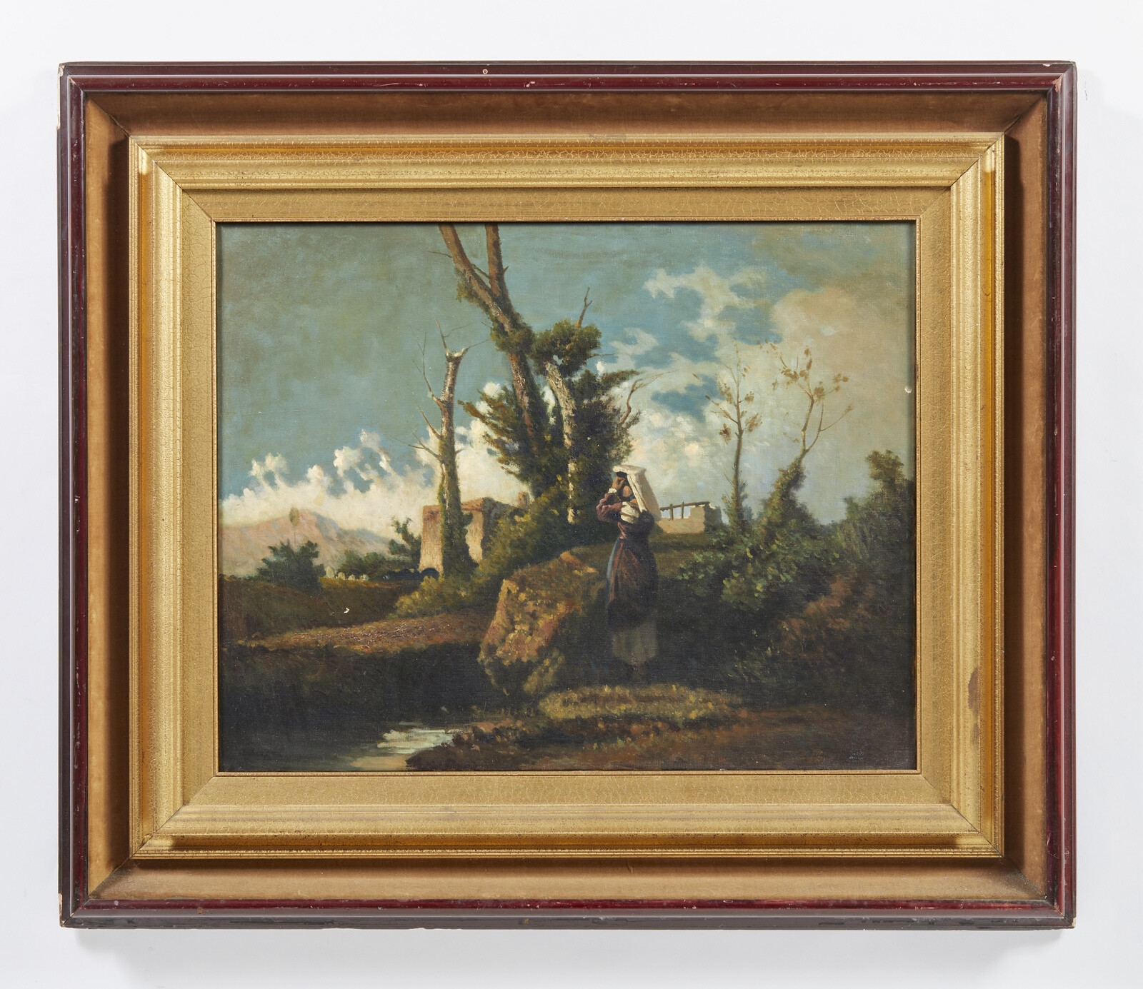 Filippo Palizzi | The stop at the Bolsena lake (1877) | MutualArt