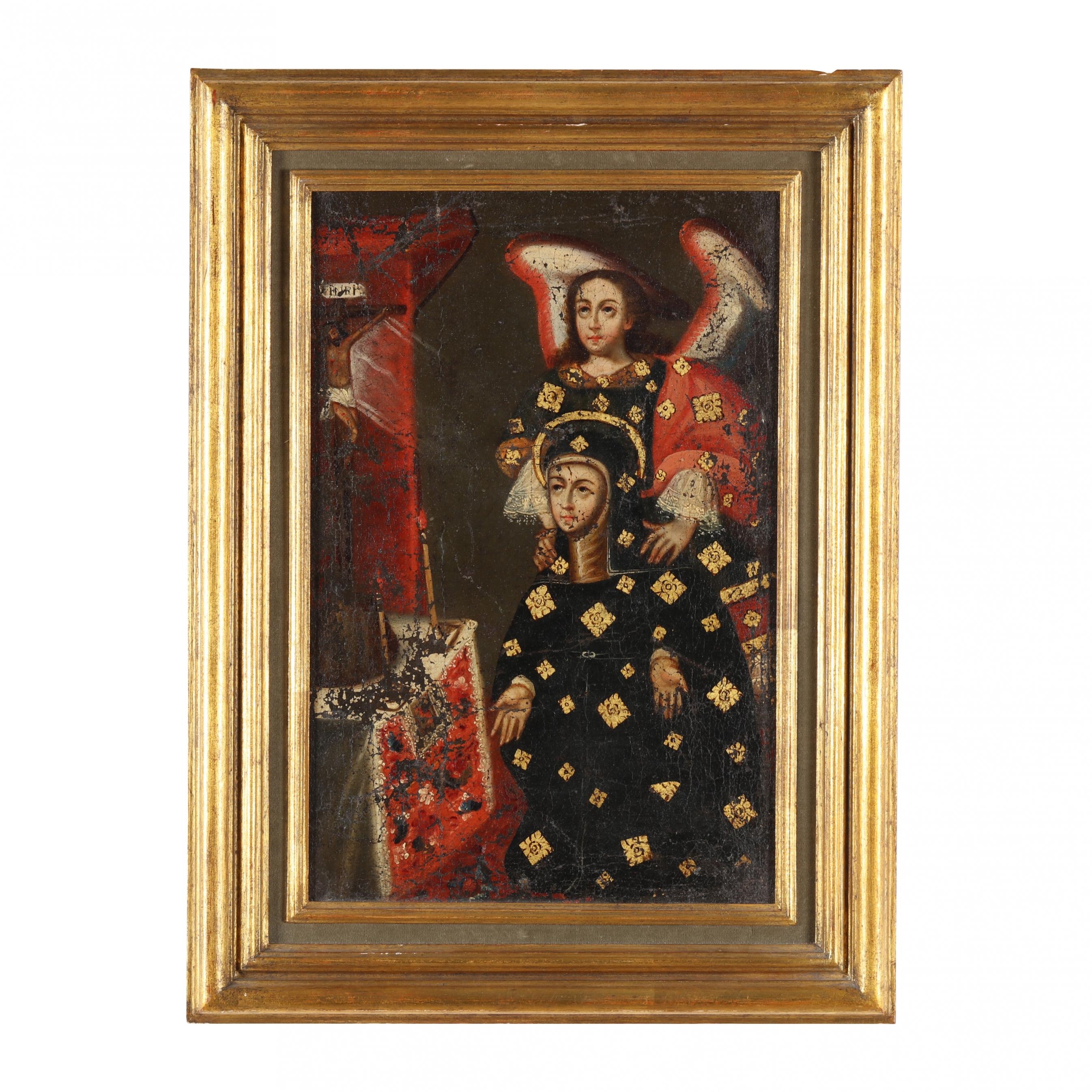 Cuzco School, 18th Century | The Partial Stigmata of Saint Rita | MutualArt