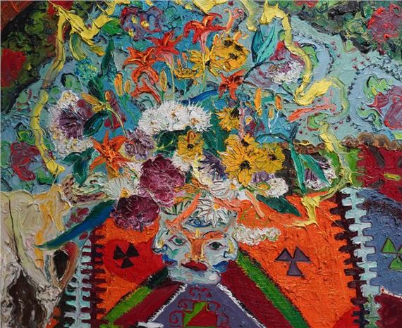 Peter Dean | Flowers and Rugs II (1977) | MutualArt