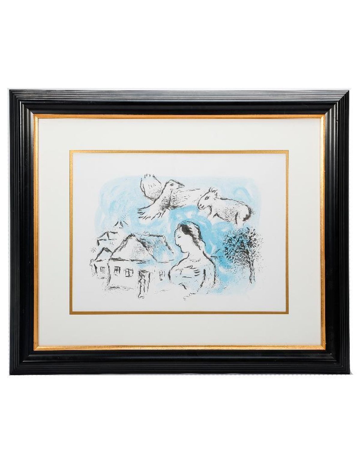 Marc Chagall | Plate from Poemes of Man with Goat | MutualArt