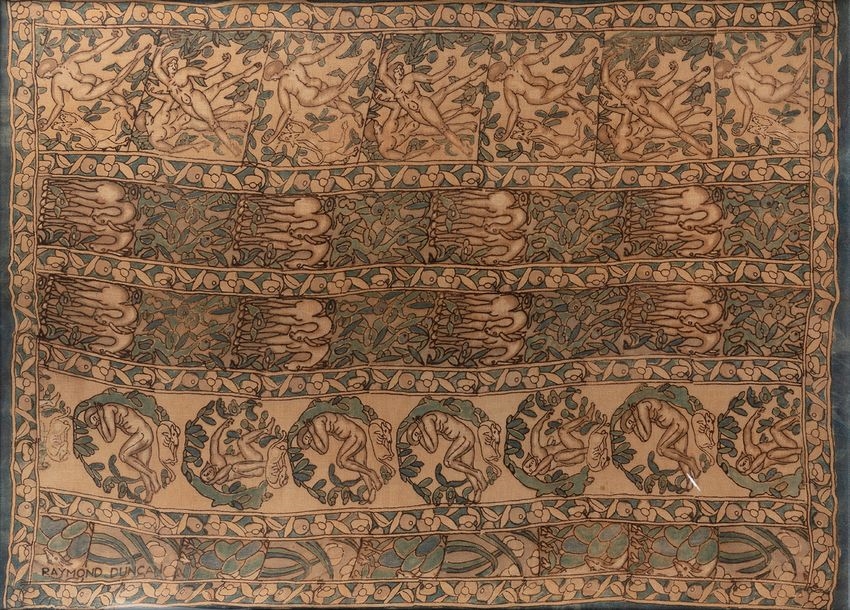 Raymond Duncan | Dancers and goats Mixed media (1903) | MutualArt