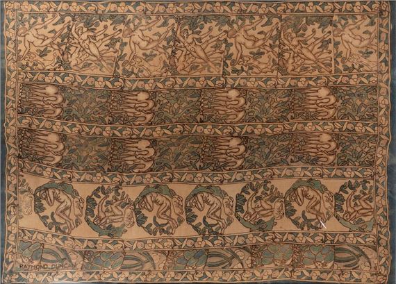 Raymond Duncan | Dancers and goats Mixed media (1903) | MutualArt