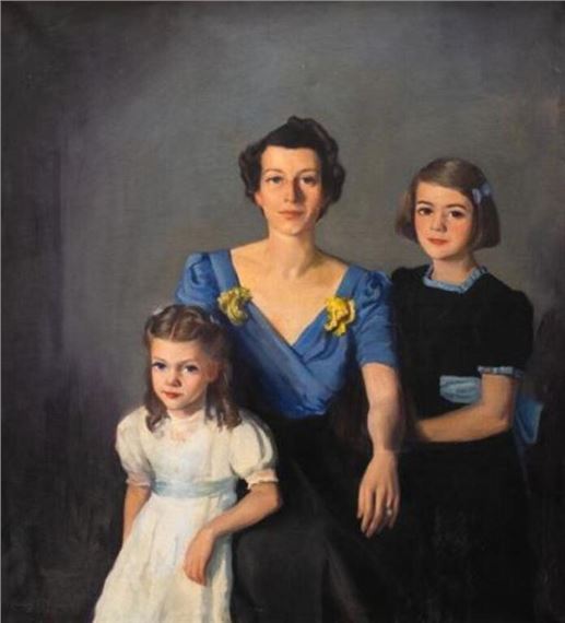 Edward Lawrence Powers | Portrait of the Ketting Family by Lawrence ...