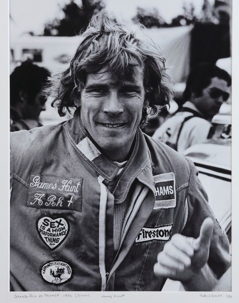 Serge Ihler | Portrait of James Hunt proudly wearing his mythical ...