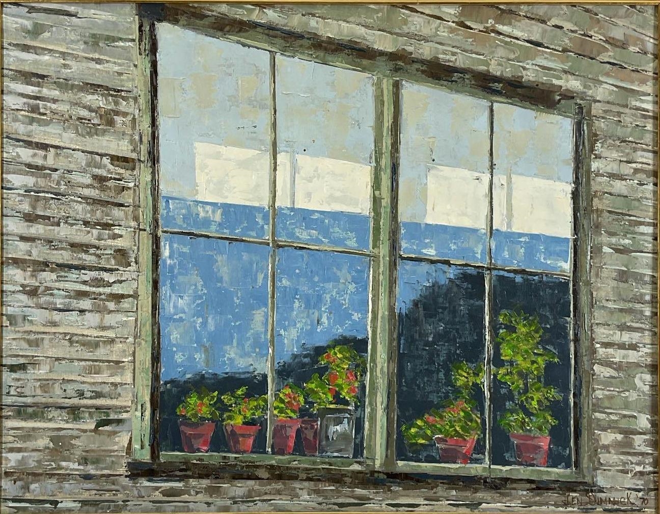 Leonard Dimmick | Window reflection | MutualArt