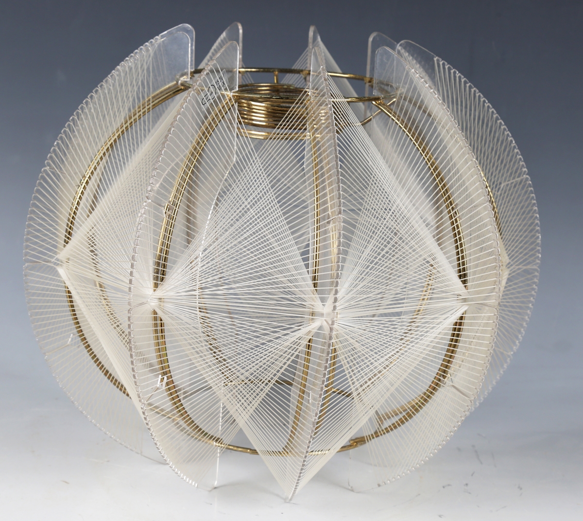 Pierre Giraudon | A Paul Secon plastic wire and perspex light shade of ...