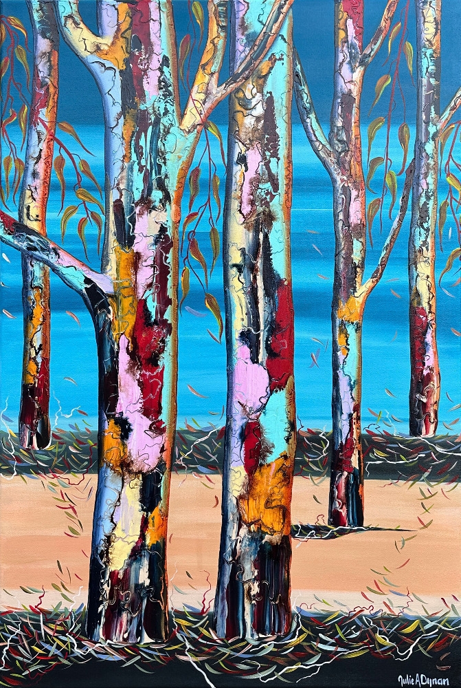 Julie Dynan | Malibu - Colourful Tree Series | MutualArt