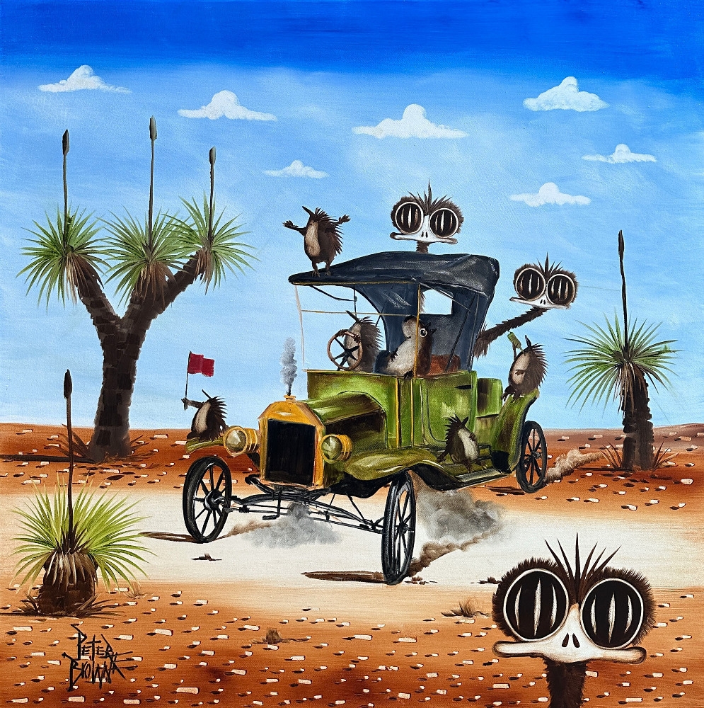 Peter Browne | Mr Wombat's New Car | MutualArt