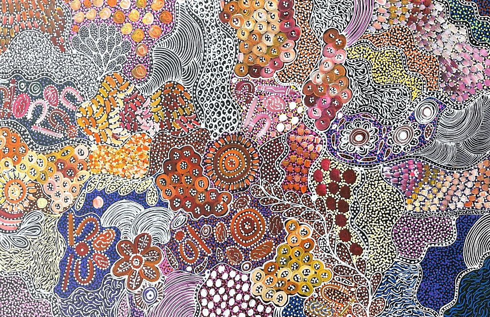 Janet Golder Kngwarreye | Bush Yam Dreaming 2024 (2024) | MutualArt