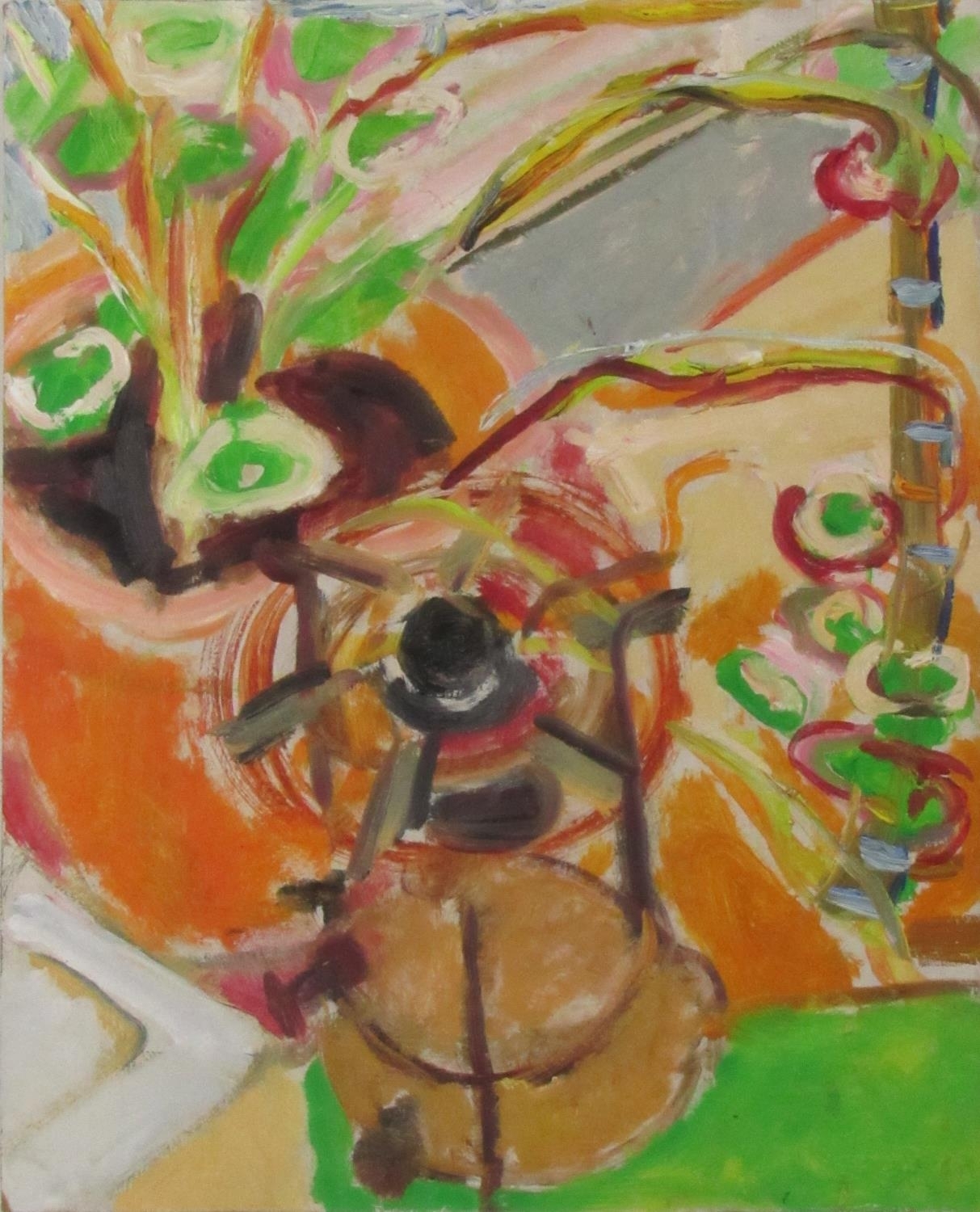 Elizabeth Cope | Geranium and Copper Stove | MutualArt