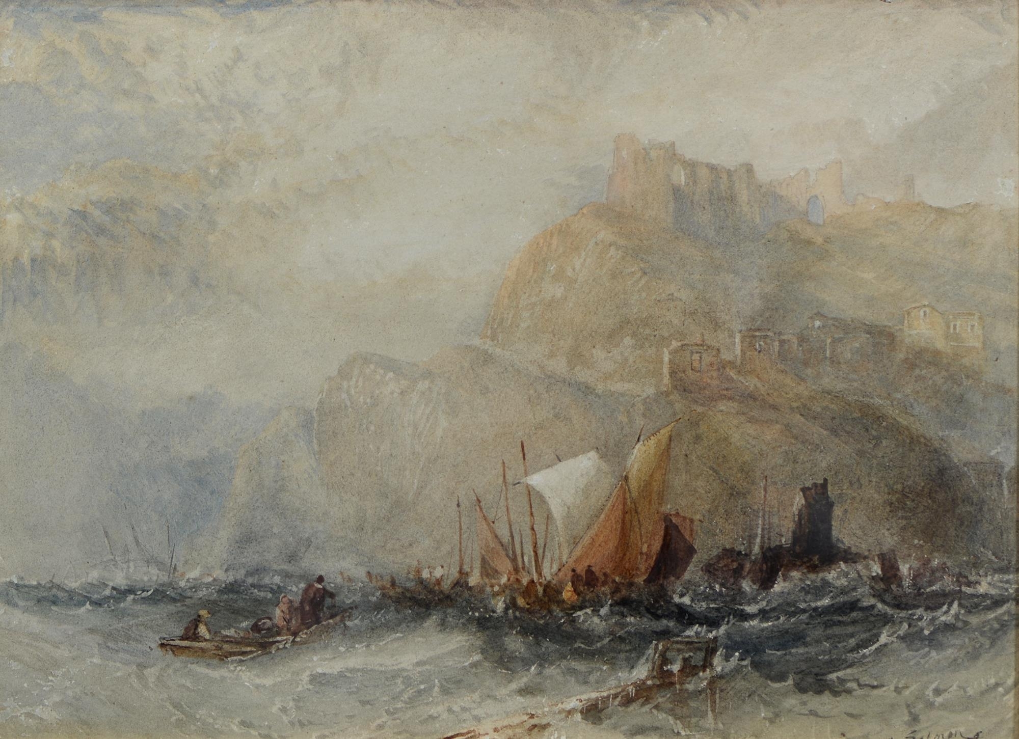 John Cuthbert Salmon | The Fishing Fleet off Scarborough | MutualArt