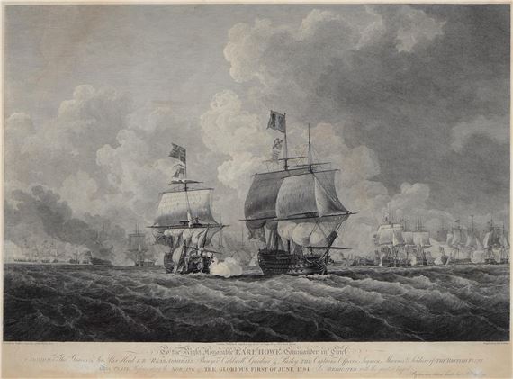 Robert Cleveley | The Morning of the Glorious First of June 1794; The ...