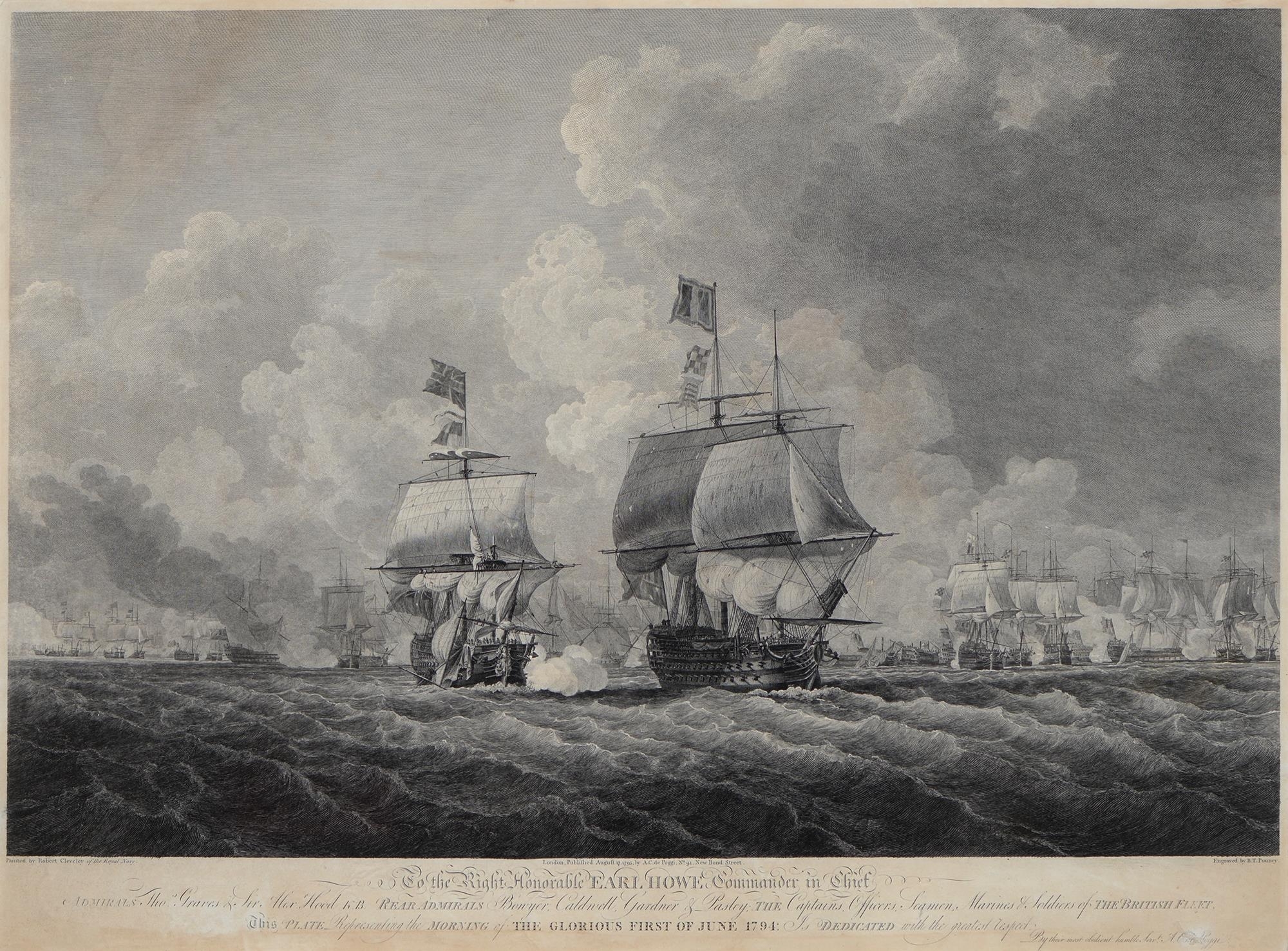 Robert Cleveley | The Morning of the Glorious First of June 1794; The ...