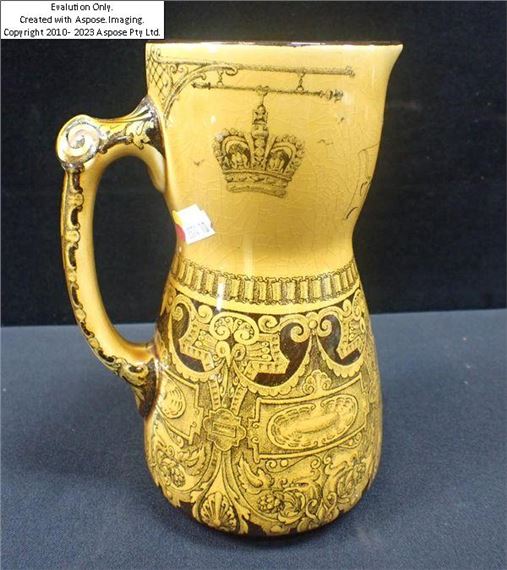 Royal Doulton | A DOULTON BURSLEM JACOBEAN SERIES CROWN & SCEPTRE JUG ...