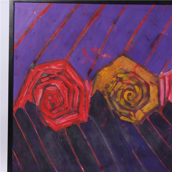 Mae Alice Engron | floral abstract | MutualArt