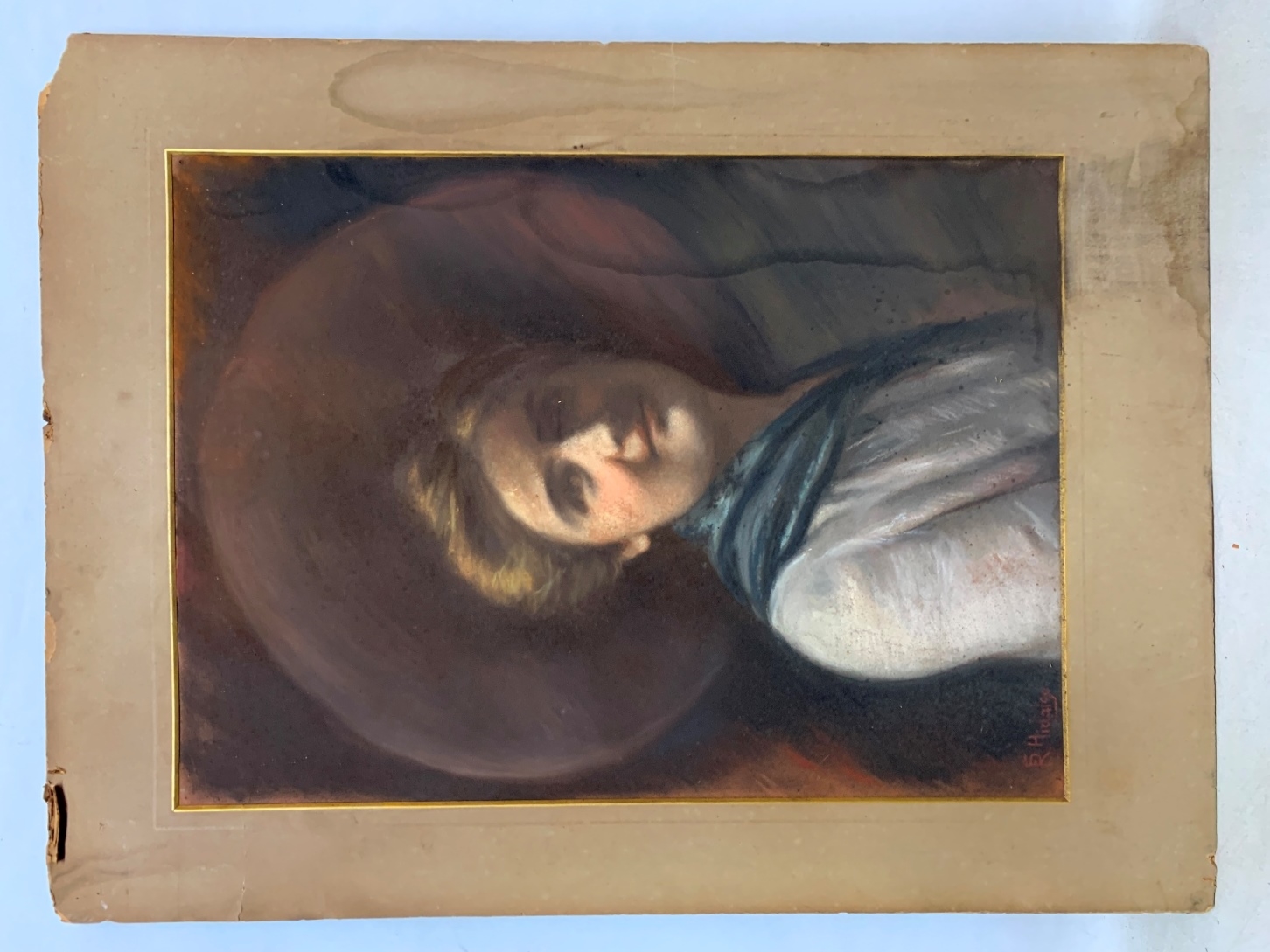 Félix Resurrección Hidalgo | Felix Hidalgo Joven con sombrero Pastel de ...