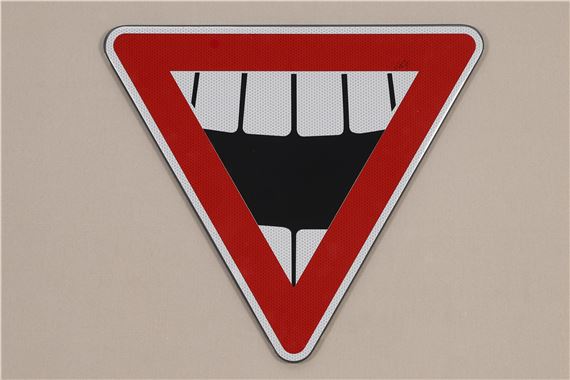 Clet Abraham | Triangle (unique) (2013) | MutualArt
