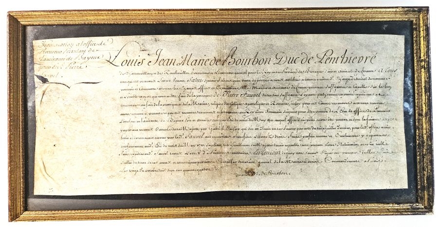 Louis De Bourbon | Louis de BOURBON Duc de PENTHIEVRE (1725-1793,... - Lot 92 - Vermot et ...