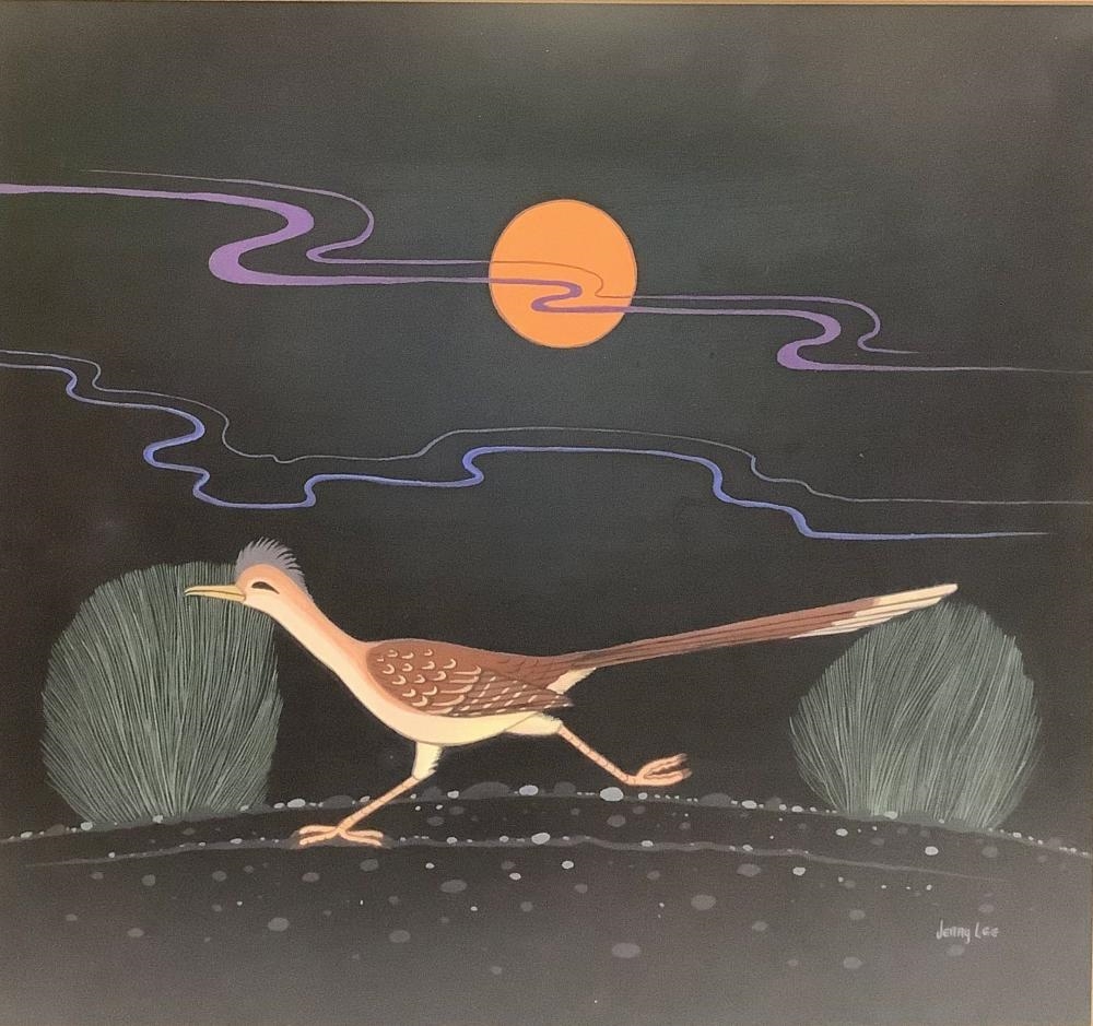 Jerry Lee | Jerry Lee Roadrunner Gouache On Paper | MutualArt