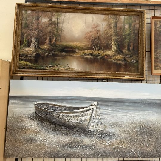 British School, 19th Century | 20th Century British School A lake in a wooded landscape Oil on ...