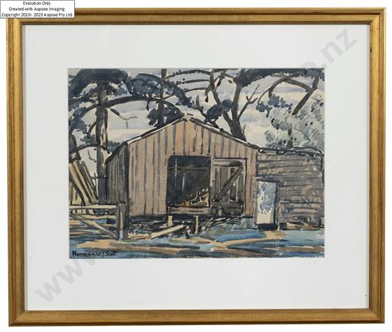Norman Scott | The Shearing Shed Poverty Bay | MutualArt