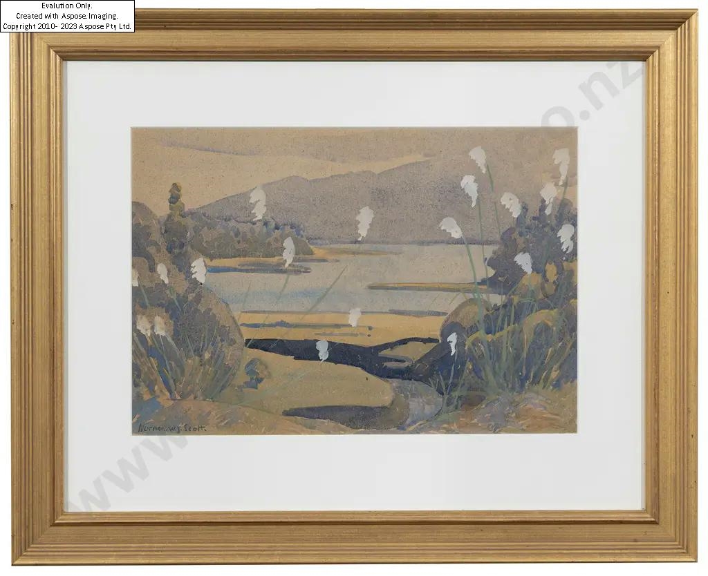 Norman Scott | Toi Toi at Lake Waikaremoana | MutualArt