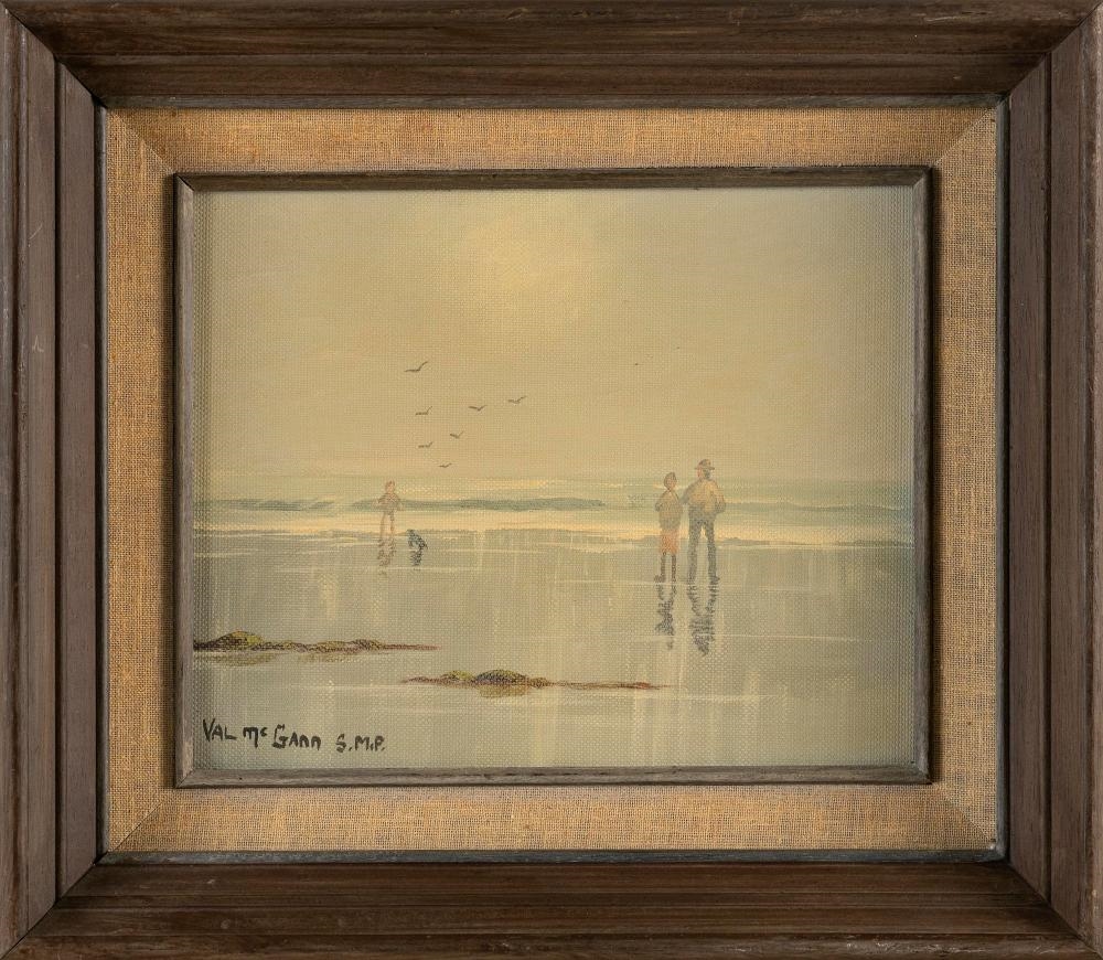 Val McGann | Stroll on the beach | MutualArt
