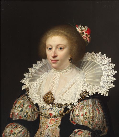 Jan Van Ravesteyn | Portrait of a Young Lady (1631) | MutualArt